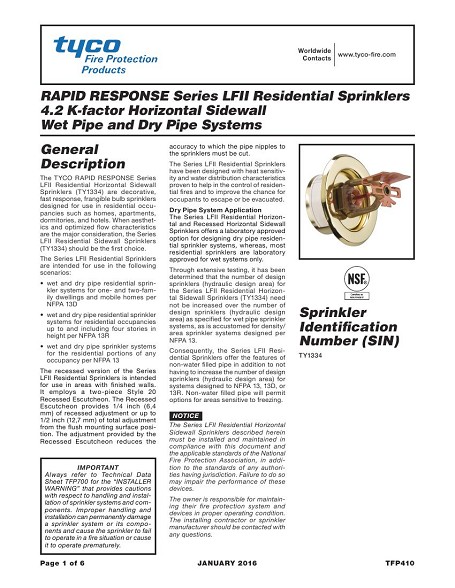 Nfpa 13 Installation Of Sprinkler Systems Tabs 2016 Edition