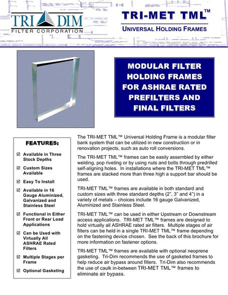 Tri Dim Filter Catalog - Catalog Library